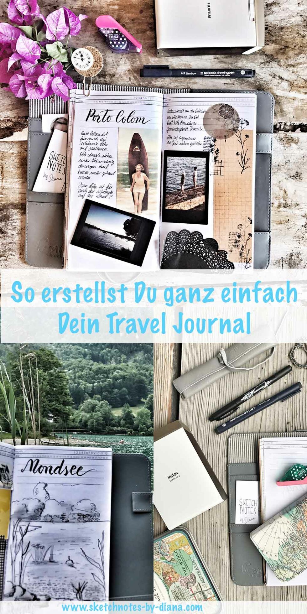 So erstellst Du ganz einfach Dein Travel Journal - Sketchnotes by Diana