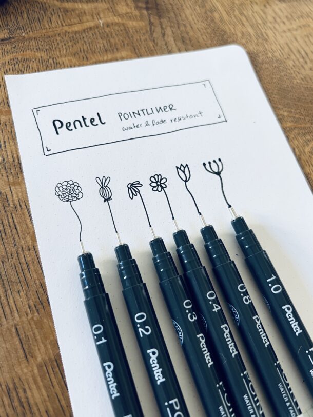 Pentel Brush Sign Pen Twin im Test - Sketchnotes by Diana